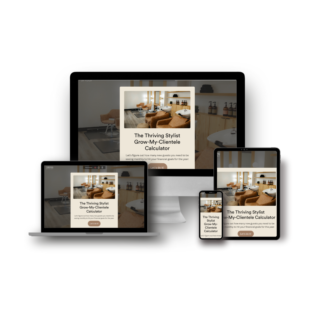 Grow My Clientele Calculator - Thriving Stylist